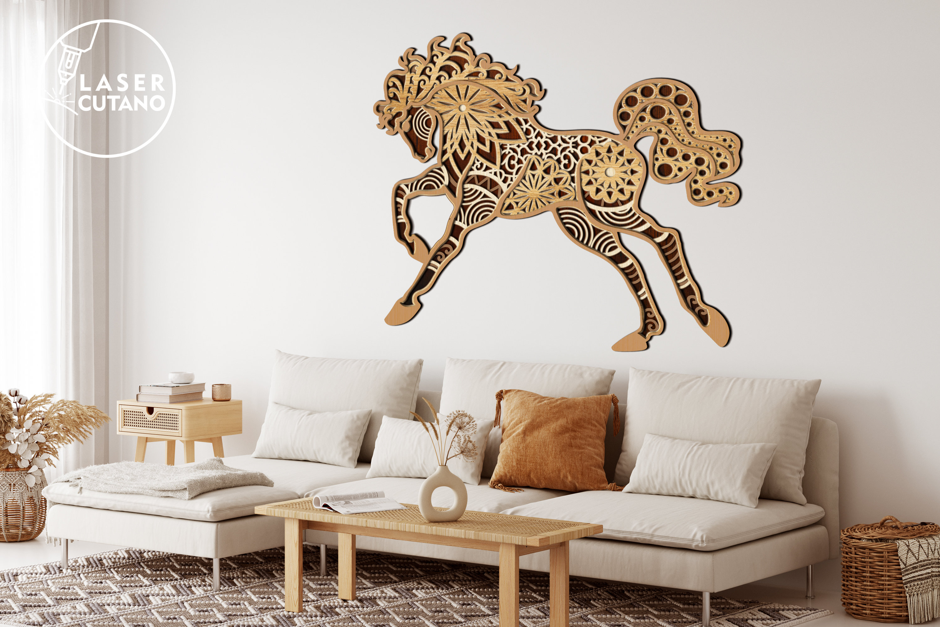 HORSE Laser Cut File 3d Layered Svg File Cnc Router Files and | Etsy Canada