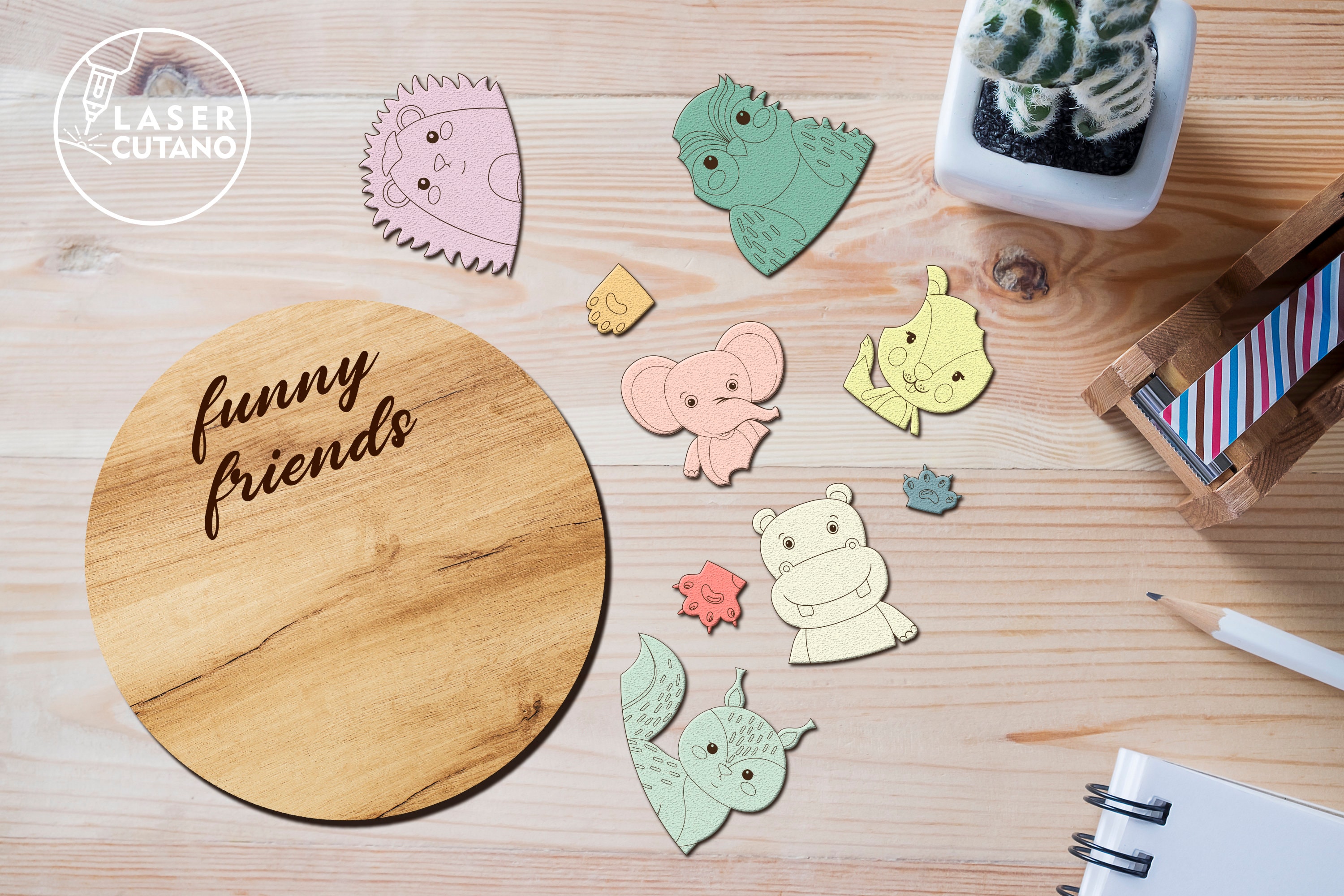 Laser Cut File PUZZLE Laser File Svg Templates and Glowforge - Etsy