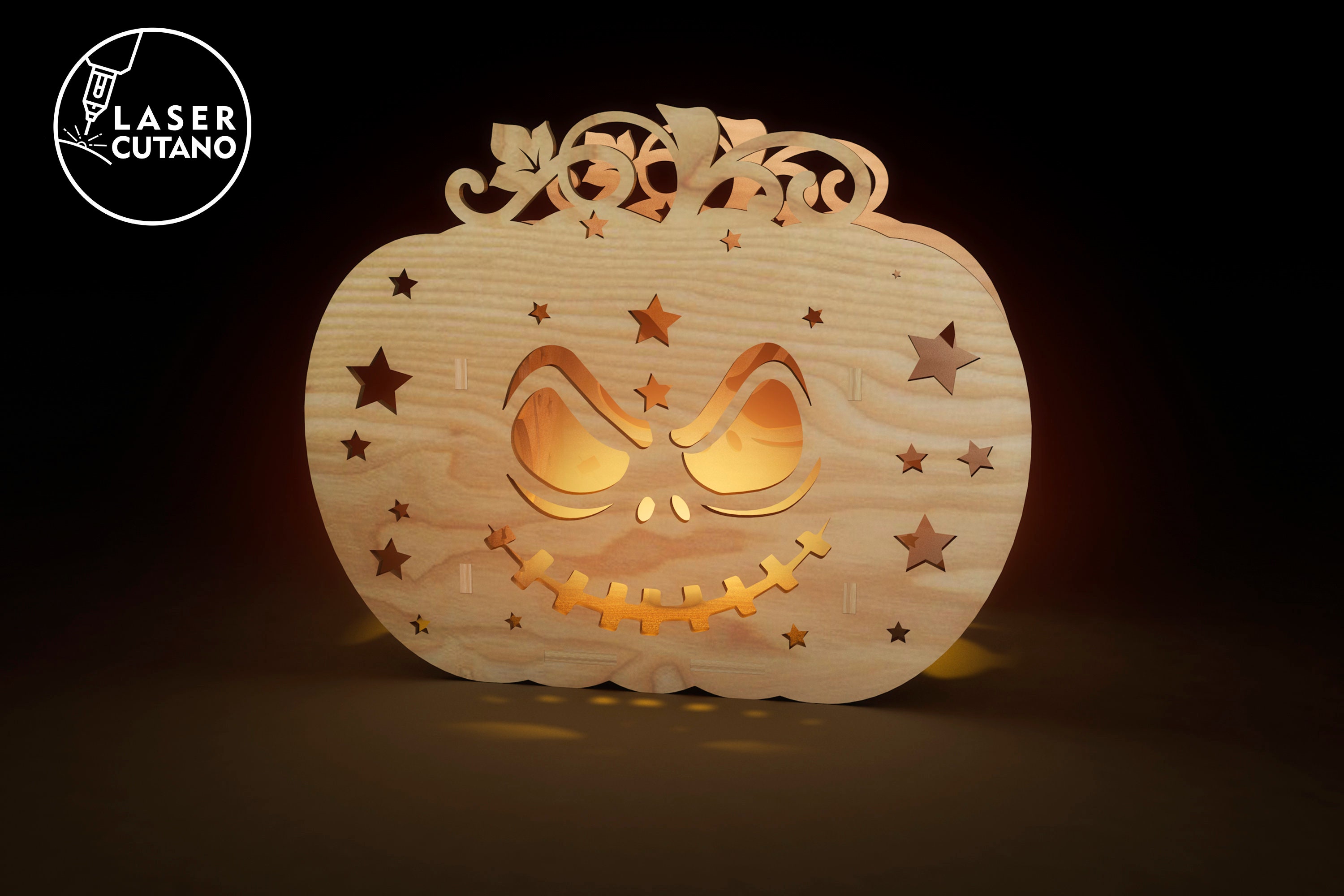 HALLOWEEN Laser Cut File PUMPKIN Lantern Svg Halloween Lights Laser ...