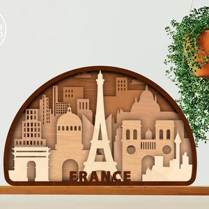FRANCE Svg for Laser Cut Wood Art Dxf Files for Laser and Glowforge ...