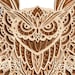 OWL Laser Cut File Multilayer 3d Owl Svg and Laser Cut Panels, 3d Laser ...