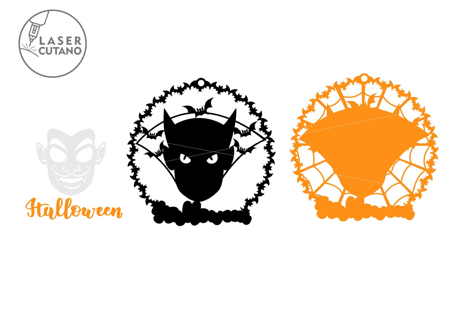 Bundle Svg HALLOWEEN Laser Cut Files Dxf Silhouette Cut Files | Etsy