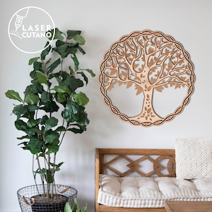 TREE of LIFE Laser Cut File Svg Laser Engraving and Tree of Life Dxf ...