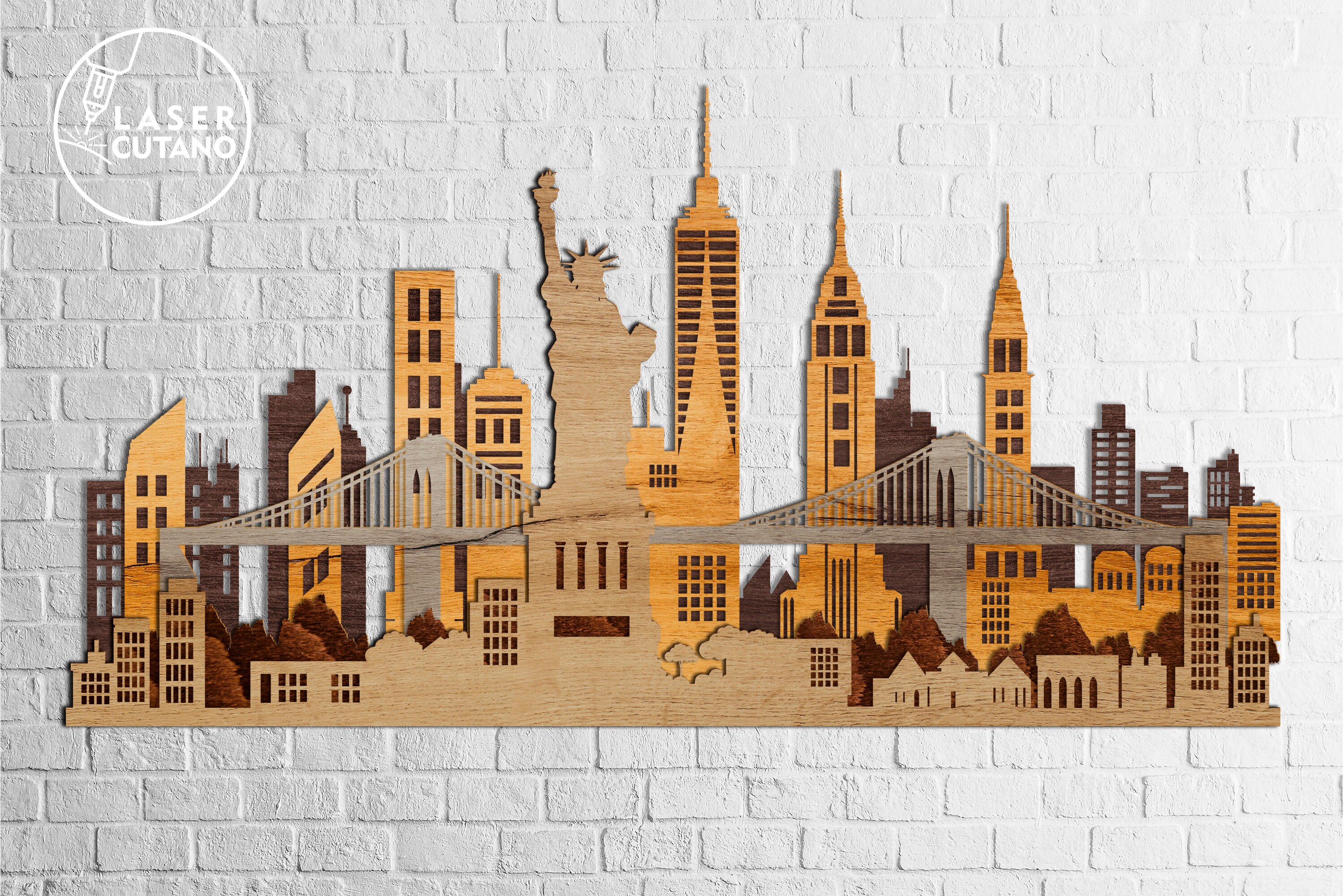 SKYLINE CUSTOM Laser Cut File Laser Cutting Svg, Custom Laser Cut ...