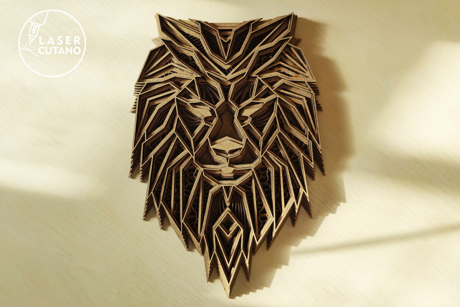 Laser Cut Files LION Multilayer Laser Cut Lion animal laser - Etsy España