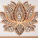 LOTUS Cnc Files Laser Cut File Svg Layered and Glowforge File, Ornament ...