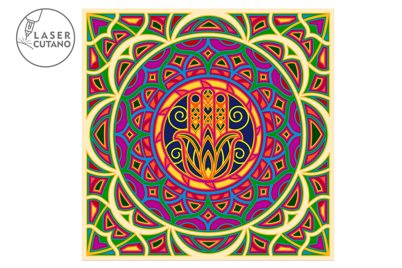 Svg Laser Cut Files MANDALA Layered Cut File and Wall Panel - Etsy