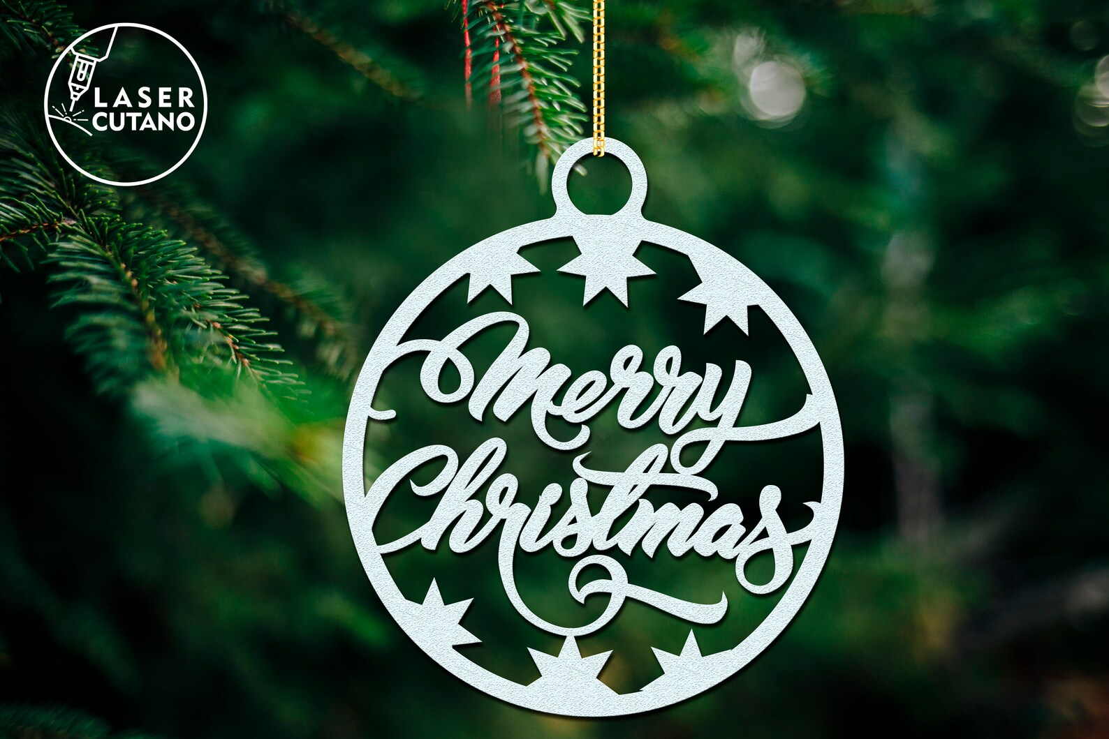 CHRISTMAS Decorations Svg Laser Cut Files SET Laser Cut Ornaments and ...