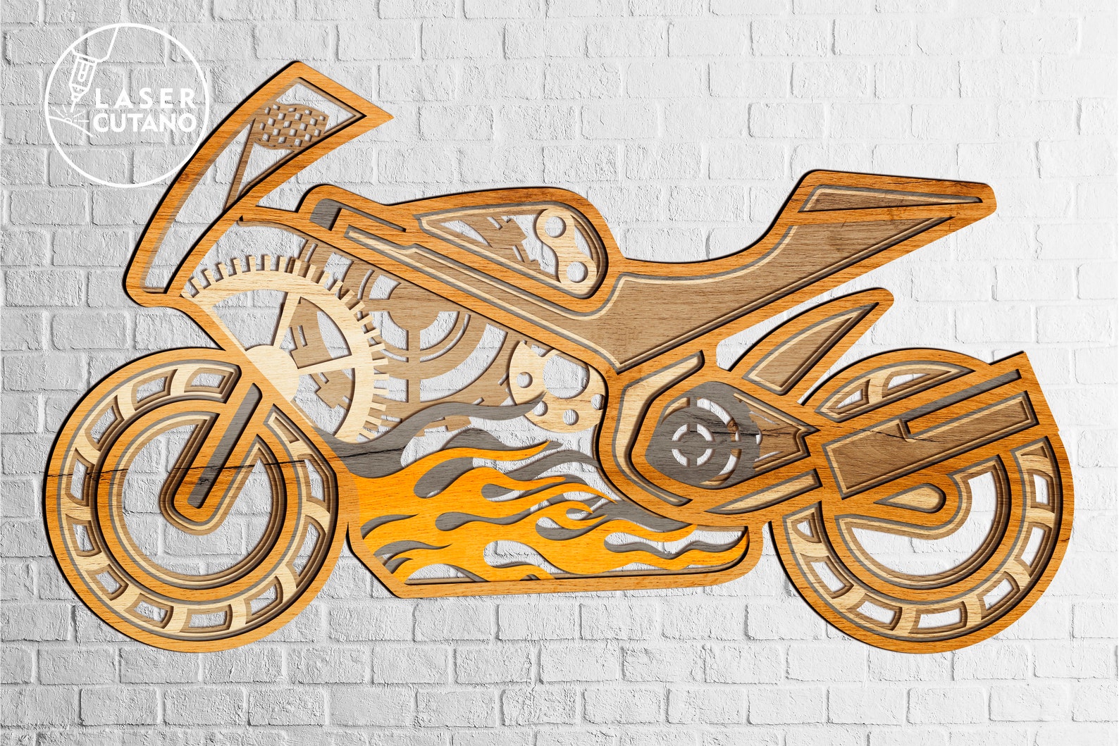Motorcycle SVG MOTO Laser Cut File Wall Art Wood and Laser Cut - Etsy