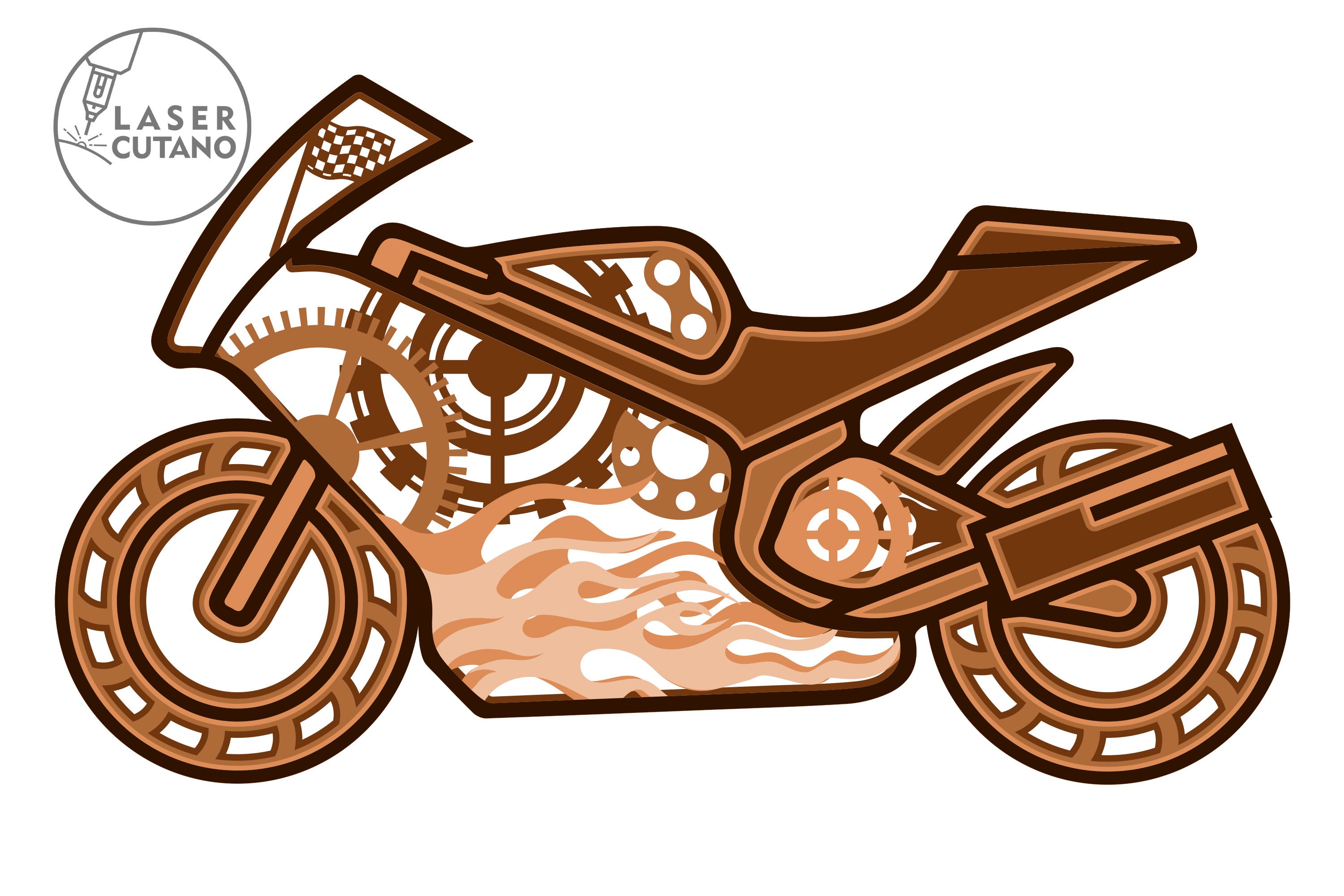 Motorcycle SVG MOTO Laser Cut File Wall Art Wood and Laser Cut - Etsy