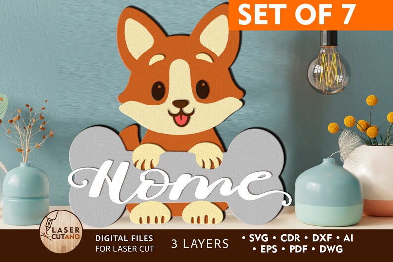 Laser Cut SIGN HOME Svg Cutting File Vector and Wood Sign SVG - Etsy