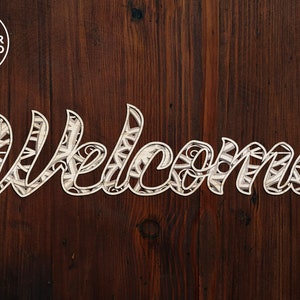 Laser Cut Files - WELCOME - Laser Cutting, Lettering Laser Cut, Laser ...