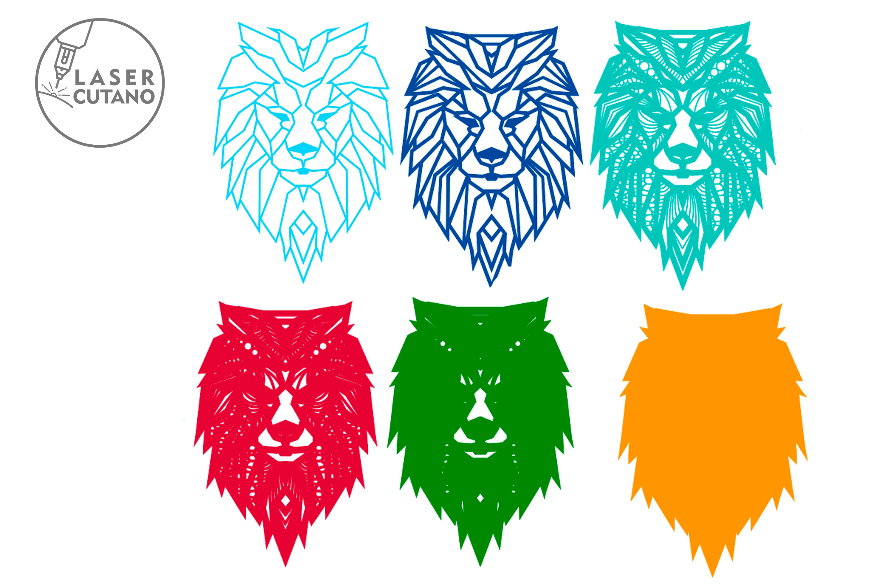 Laser Cut Files LION Multilayer Laser Cut Lion animal laser | Etsy