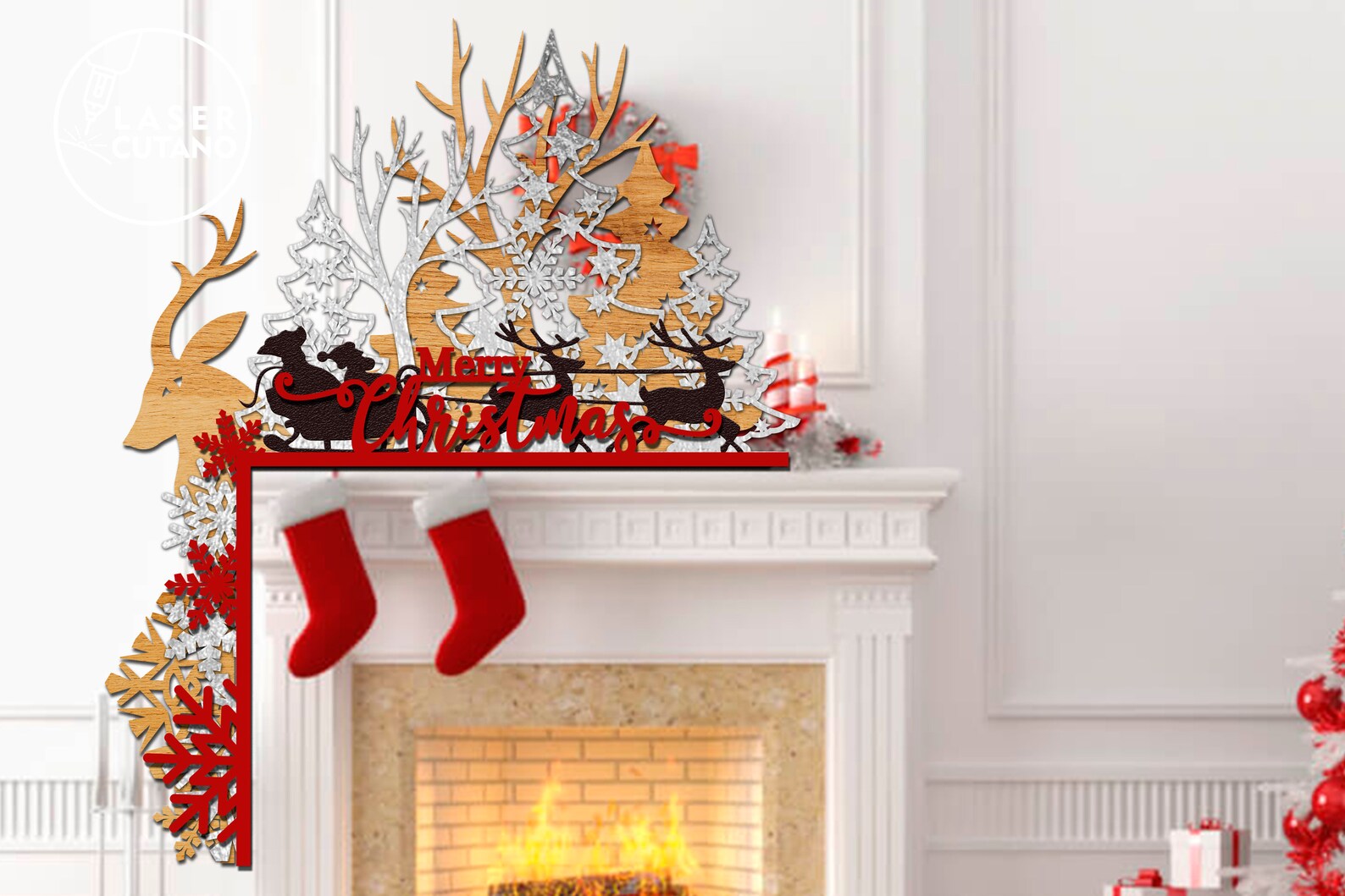 CORNER for FIREPLACE Laser Cutting Svg Wood Cut Out and Laser Cut Ideas ...