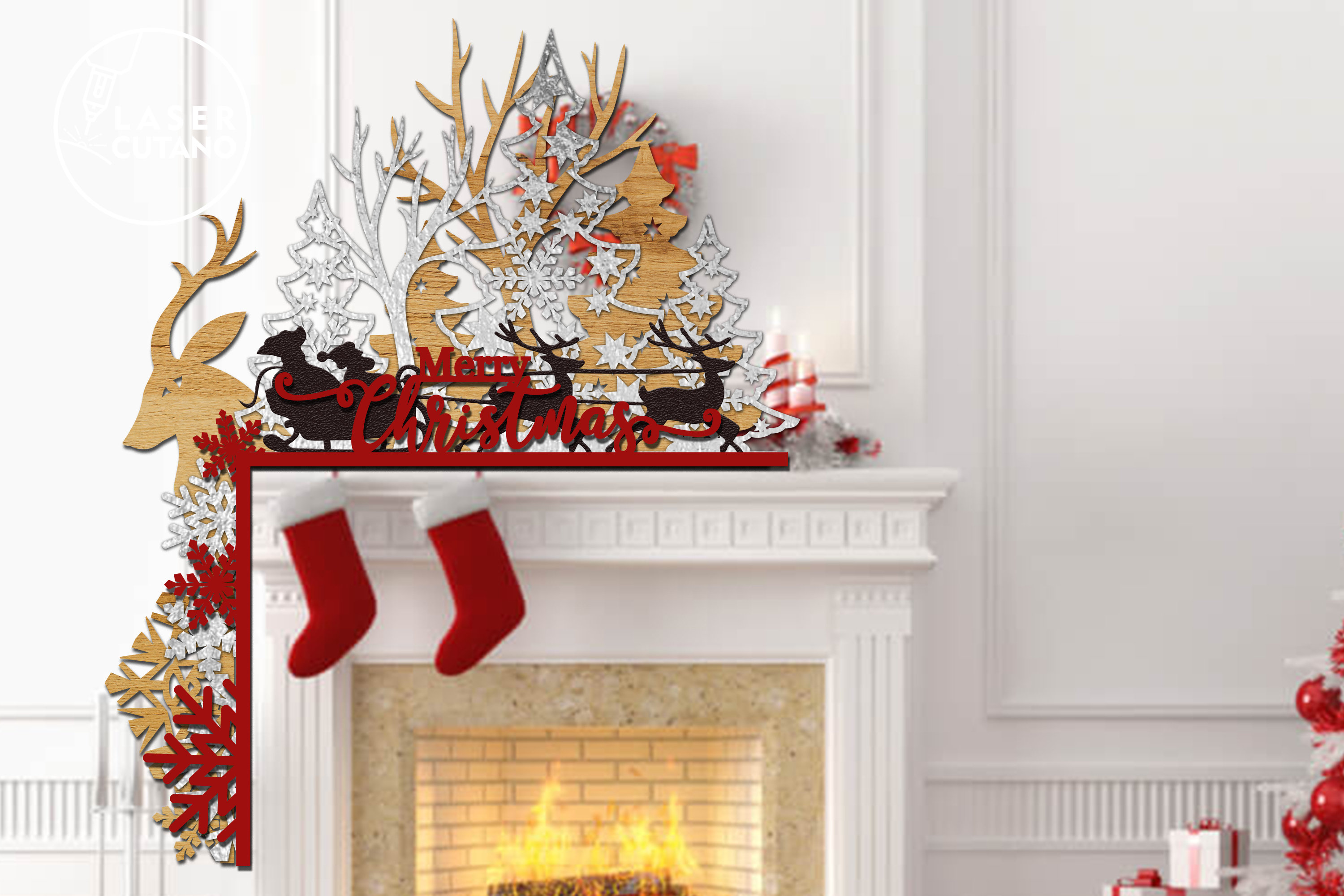 CORNER for FIREPLACE Laser Cutting Svg Wood Cut Out and Laser Cut Ideas ...