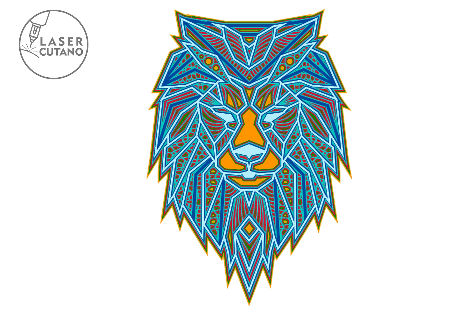 Laser Cut Files LION Multilayer Laser Cut Lion animal laser | Etsy