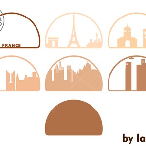 FRANCE Svg for Laser Cut Wood Art Dxf Files for Laser and Glowforge ...