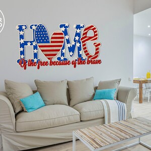 Independence Day Svg Files for Laser Usa and Laser Cut Files, Home ...