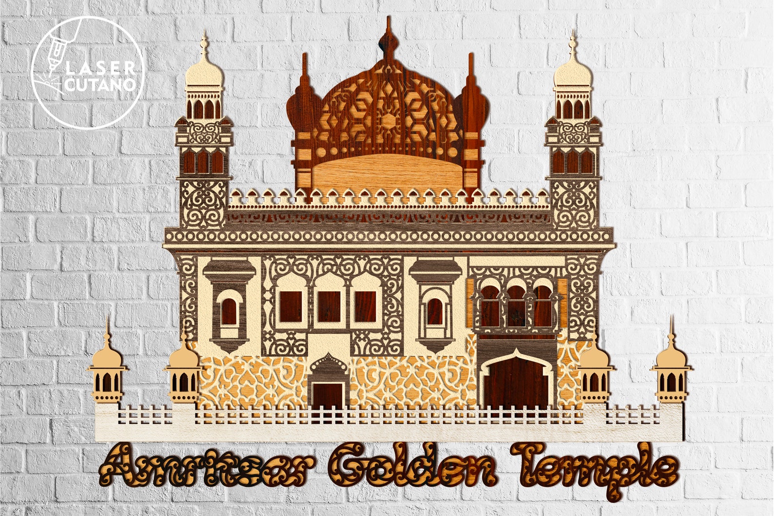 INDIAN TEMPLE Laser Cut Files Buildings Multilayer for Cricut or ...