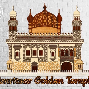INDIAN TEMPLE Laser Cut Files Buildings Multilayer for Cricut or ...