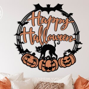 HALLOWEEN WREATH Laser Cut File Svg and Halloween Cut File, Halloween ...