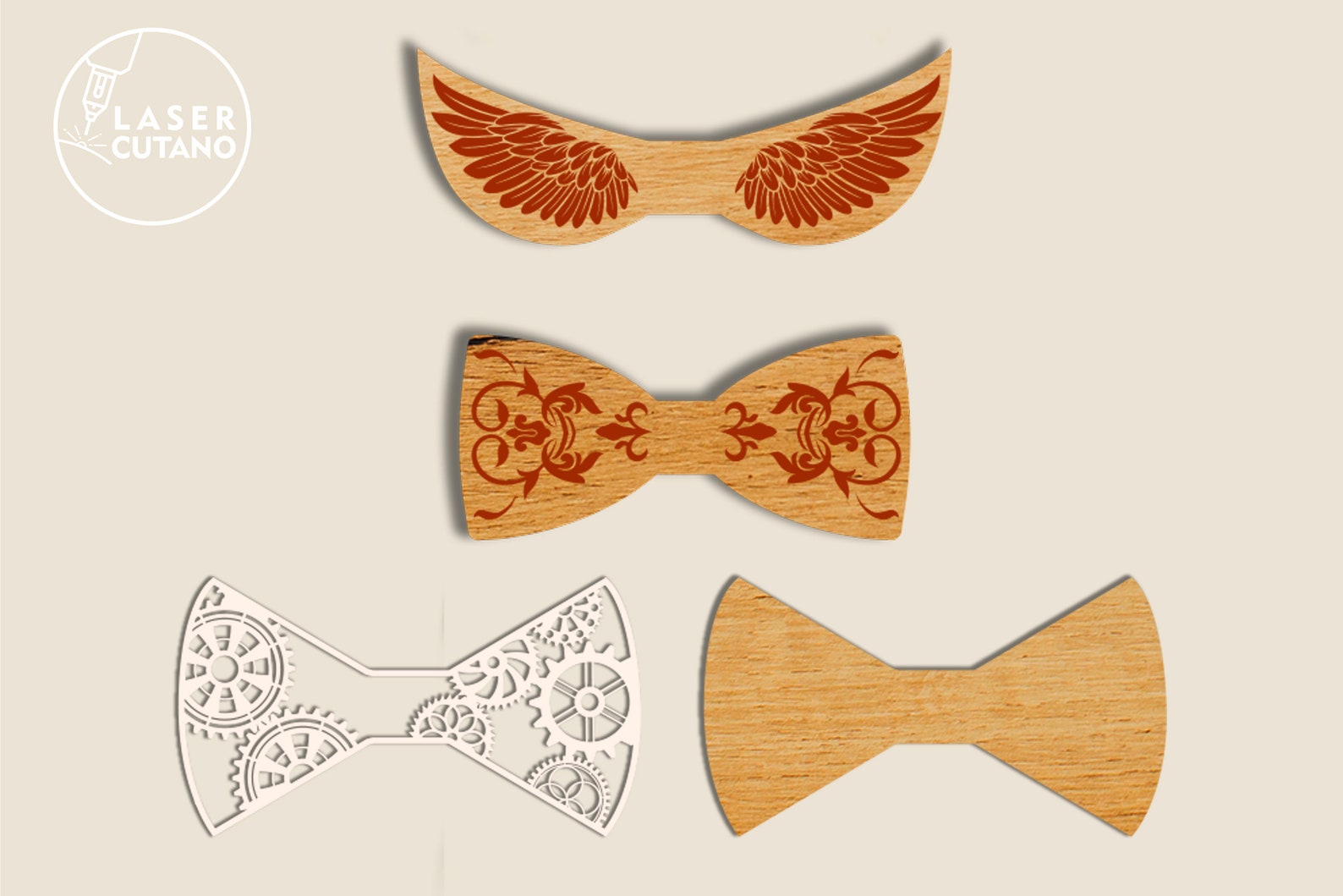 50 BOW TIES Patterns Laser Cut File Dxf Svg Laser Cutting Bow - Etsy