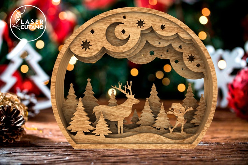 SNOW GLOBE Laser Cut Files Christmas Laser Cutting Templates, New Laser ...