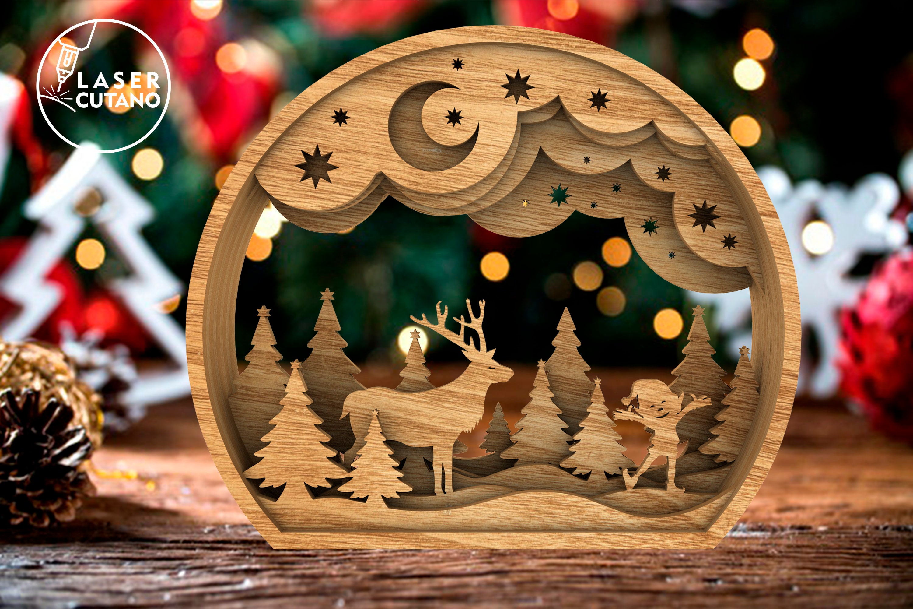 SNOW GLOBE Laser Cut Files Christmas Laser Cutting Templates - Etsy UK