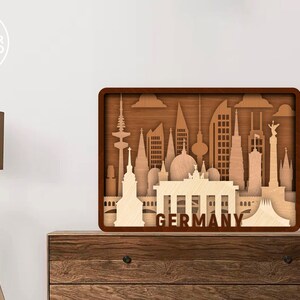 Germany Svg Laser Cut File Deutschland Svg Skyline Laser File & Skyline ...
