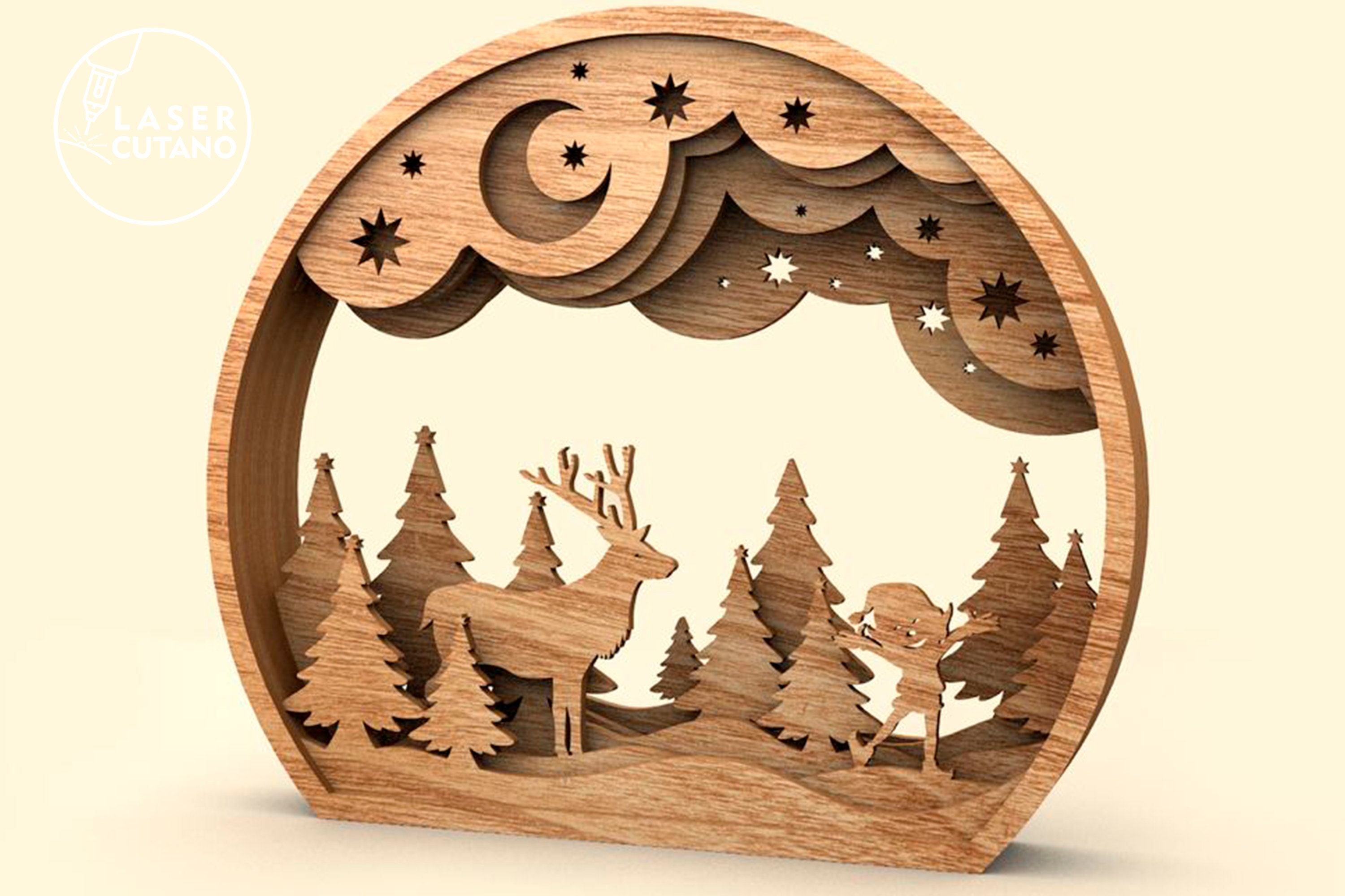 SNOW GLOBE Laser Cut Files Christmas Laser Cutting Templates - Etsy Canada