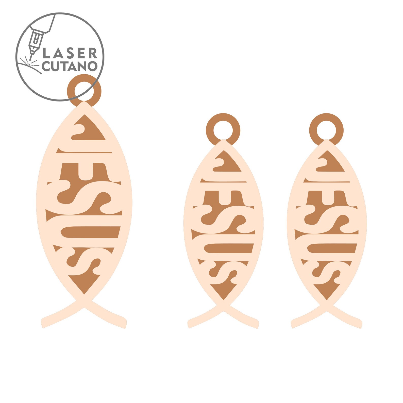 Ichthys Svg Laser Cut File Christian Svg and Glowforge File for Laser ...