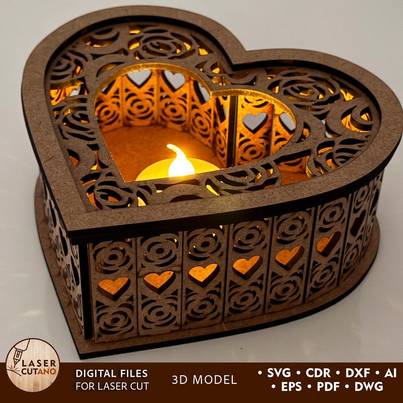 Laser Cut Hearts - Etsy