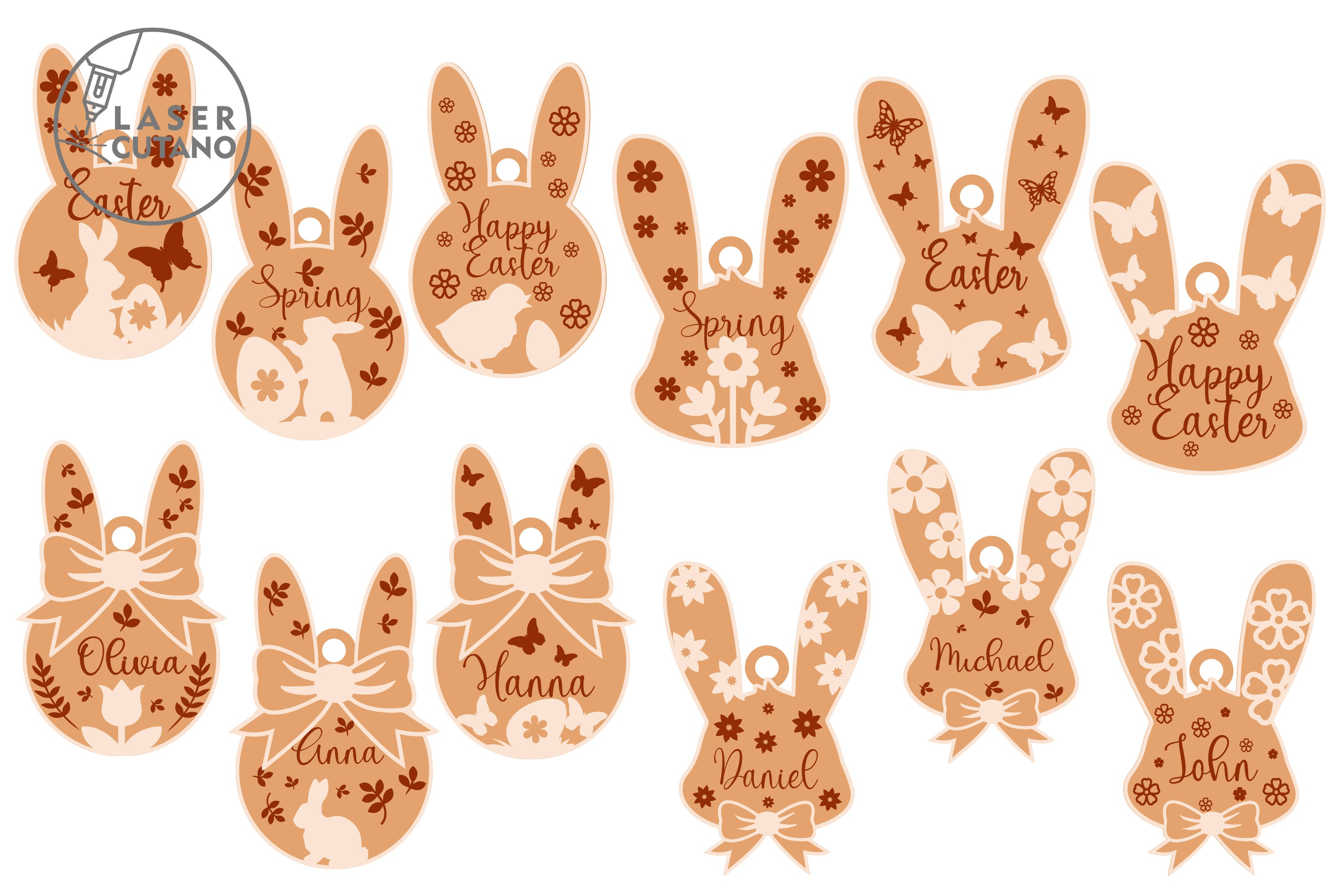 EASTER Laser Cut Files Dxf Svg Happy Easter and Easter Egg - Etsy