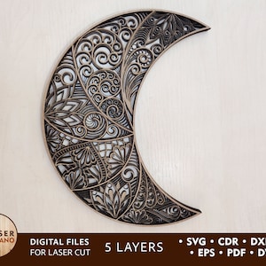 Laser Cut Files - the Moon - Laser Cut File Svg, Laser Cut Wood ...