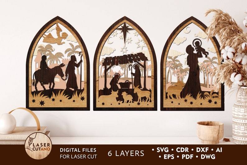 Christian Laser Cut File Holy Svg Dxf Laser Cut File Christmas - Etsy