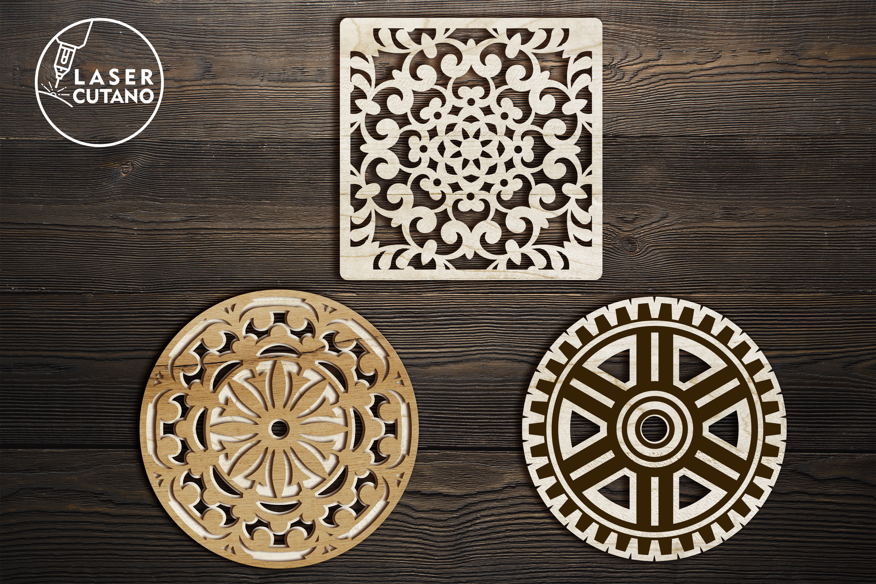 COASTERS Laser Cut File Engraved Svg Dxf Vector Plans Cnc - Etsy
