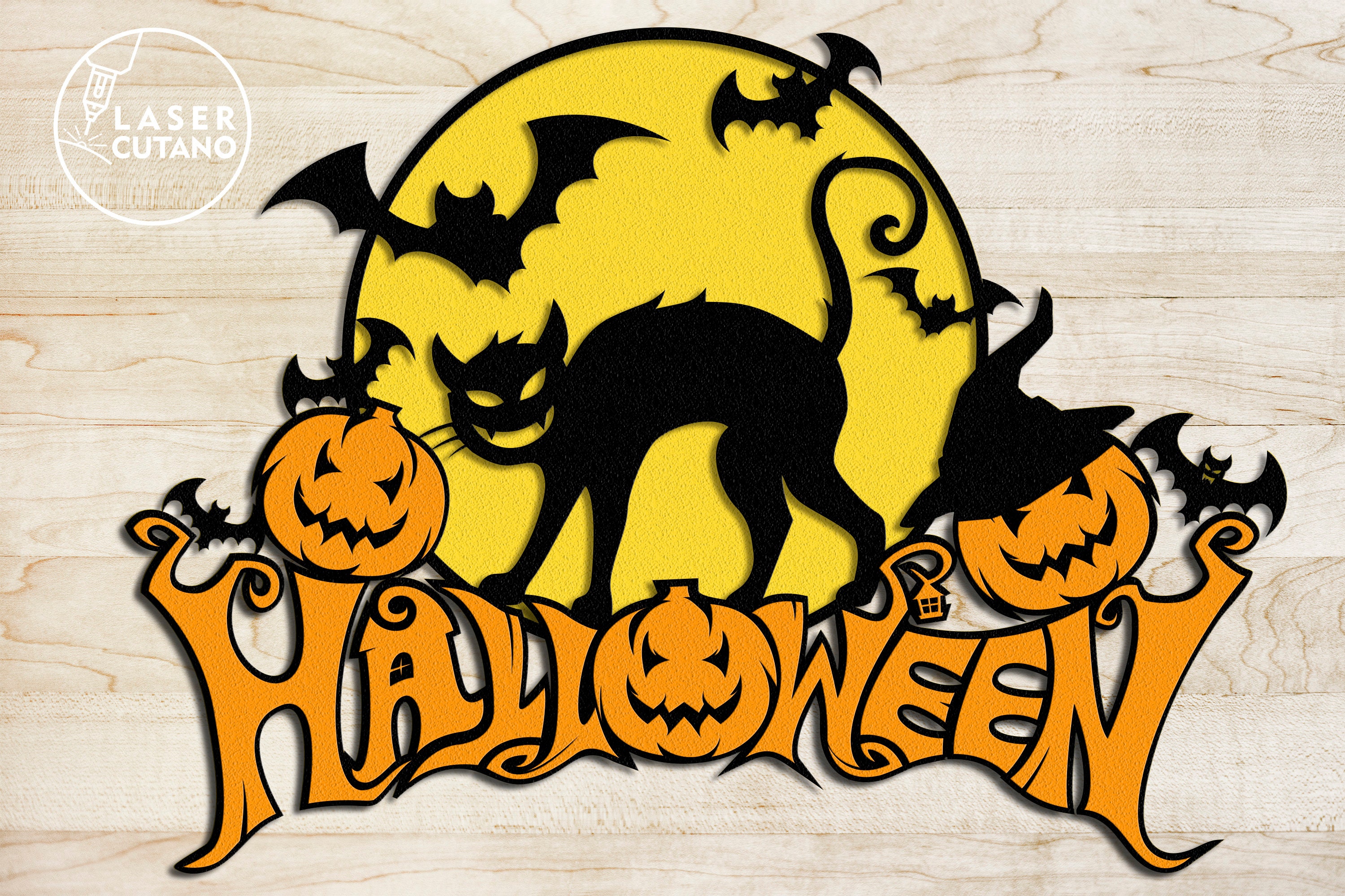 HALLOWEEN Svg Laser Cut File Cricut Halloween Dxf Glowforge Svg and ...