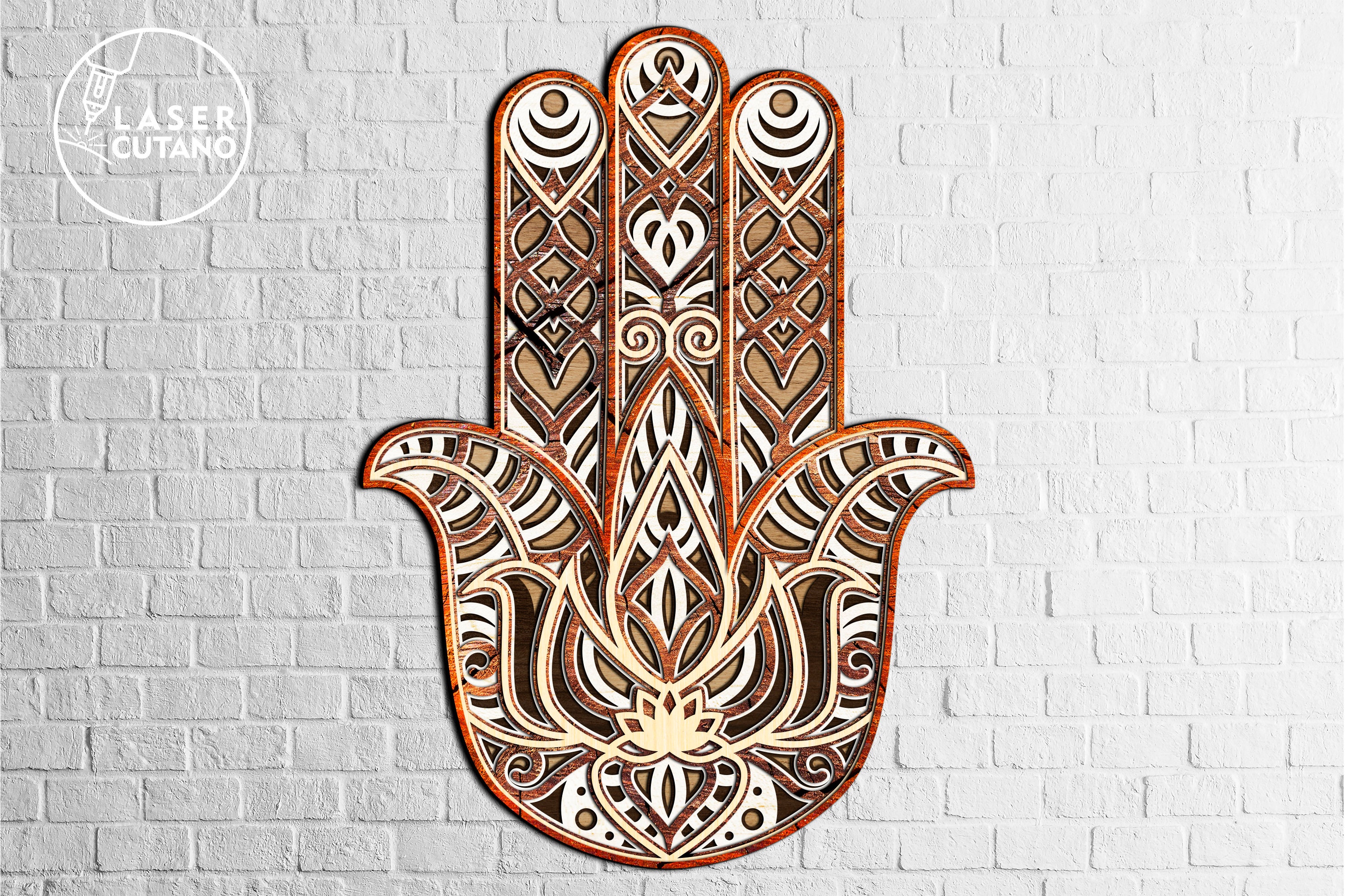 Laser Cut File HAMSA Svg File for Cricut and Hamsa Hand Svg, 3d Svg ...