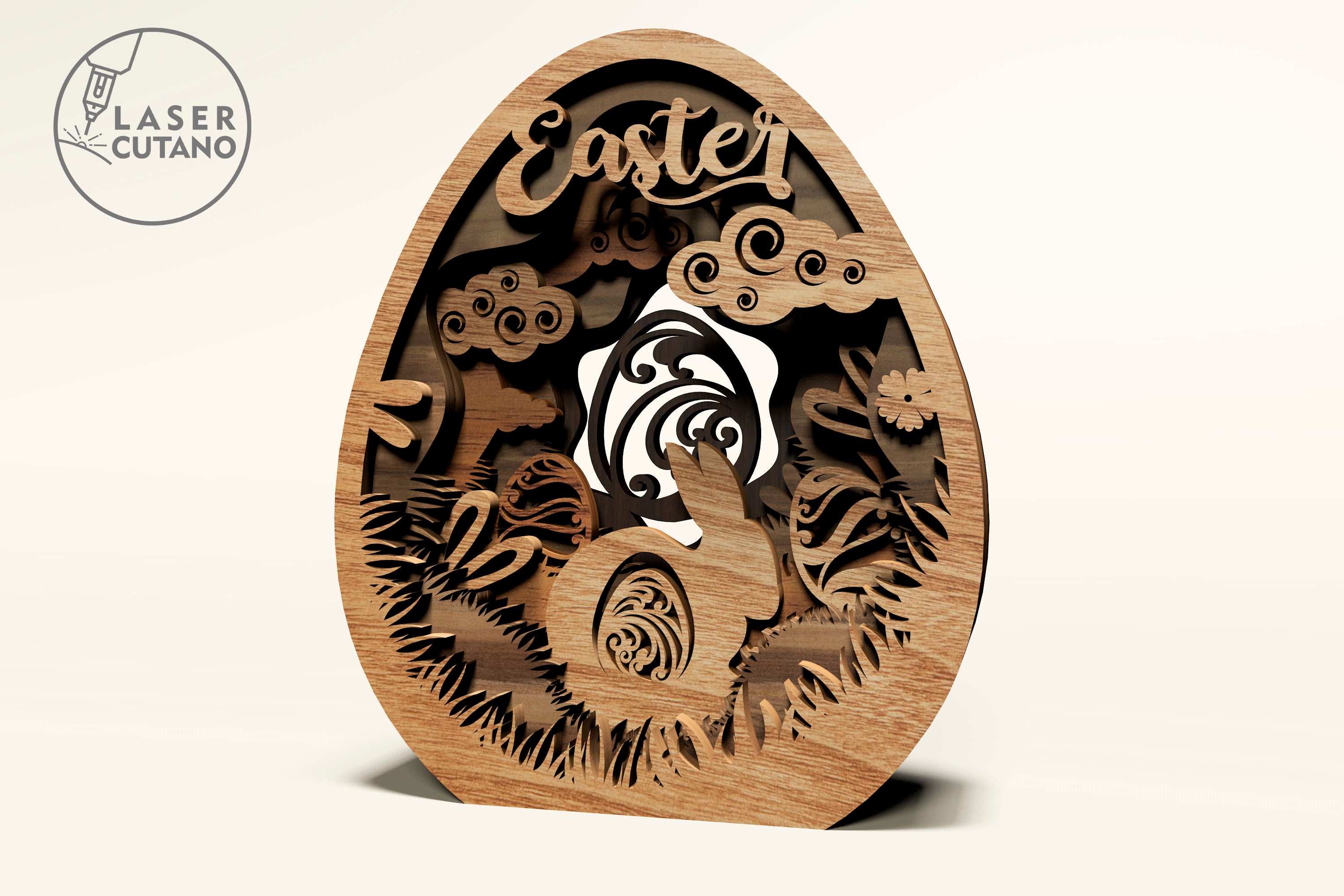 3 Eggs EASTER Laser Cut Files Dxf File for Cnc and Easter - Etsy Australia