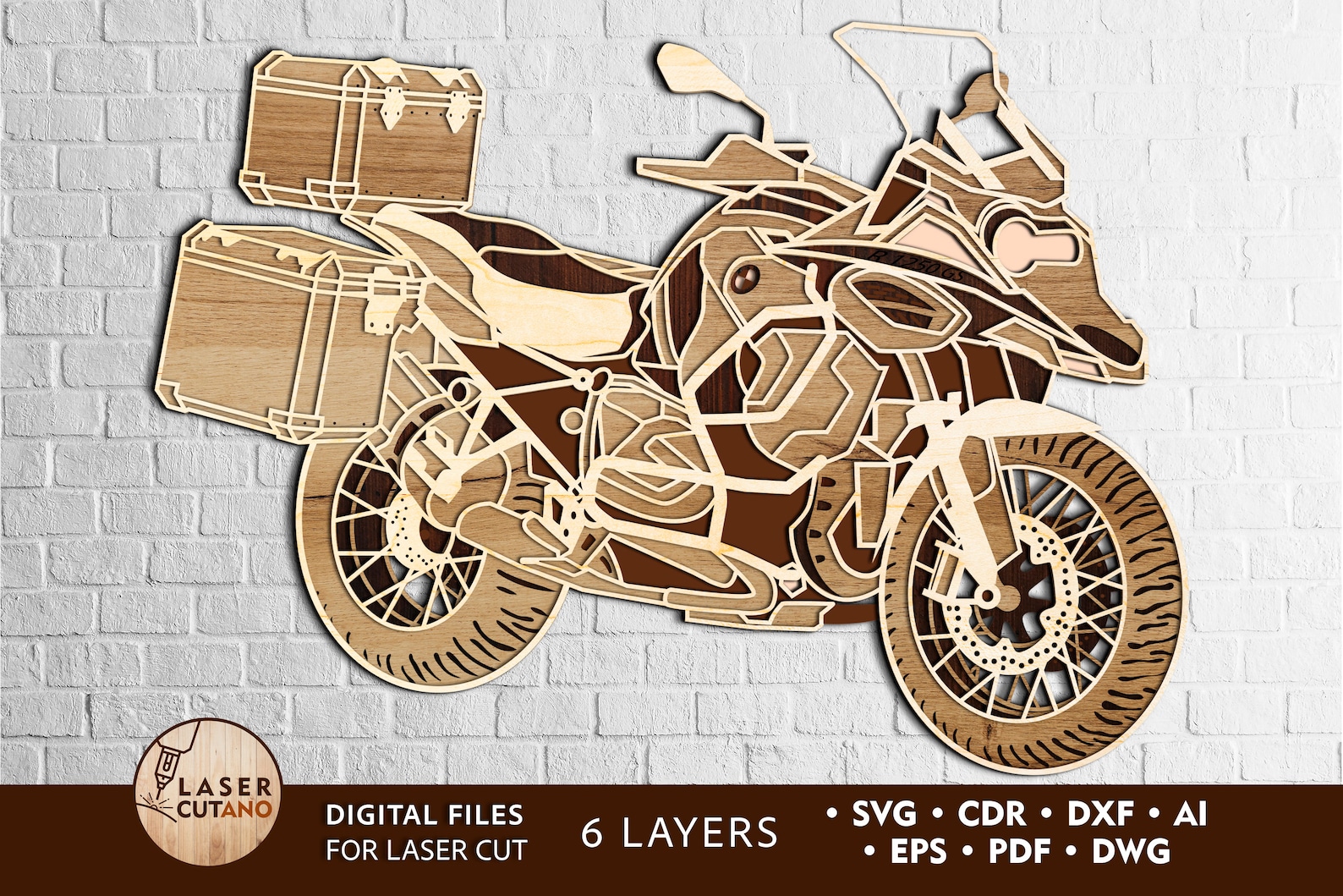 MOTORCYCLE Laser Cutting Wall Art Laser Cut File and Dxf Cnc, Moto Svg ...