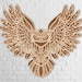 OWL Laser Cut File Multilayer 3d Owl Svg and Laser Cut Panels, 3d Laser ...