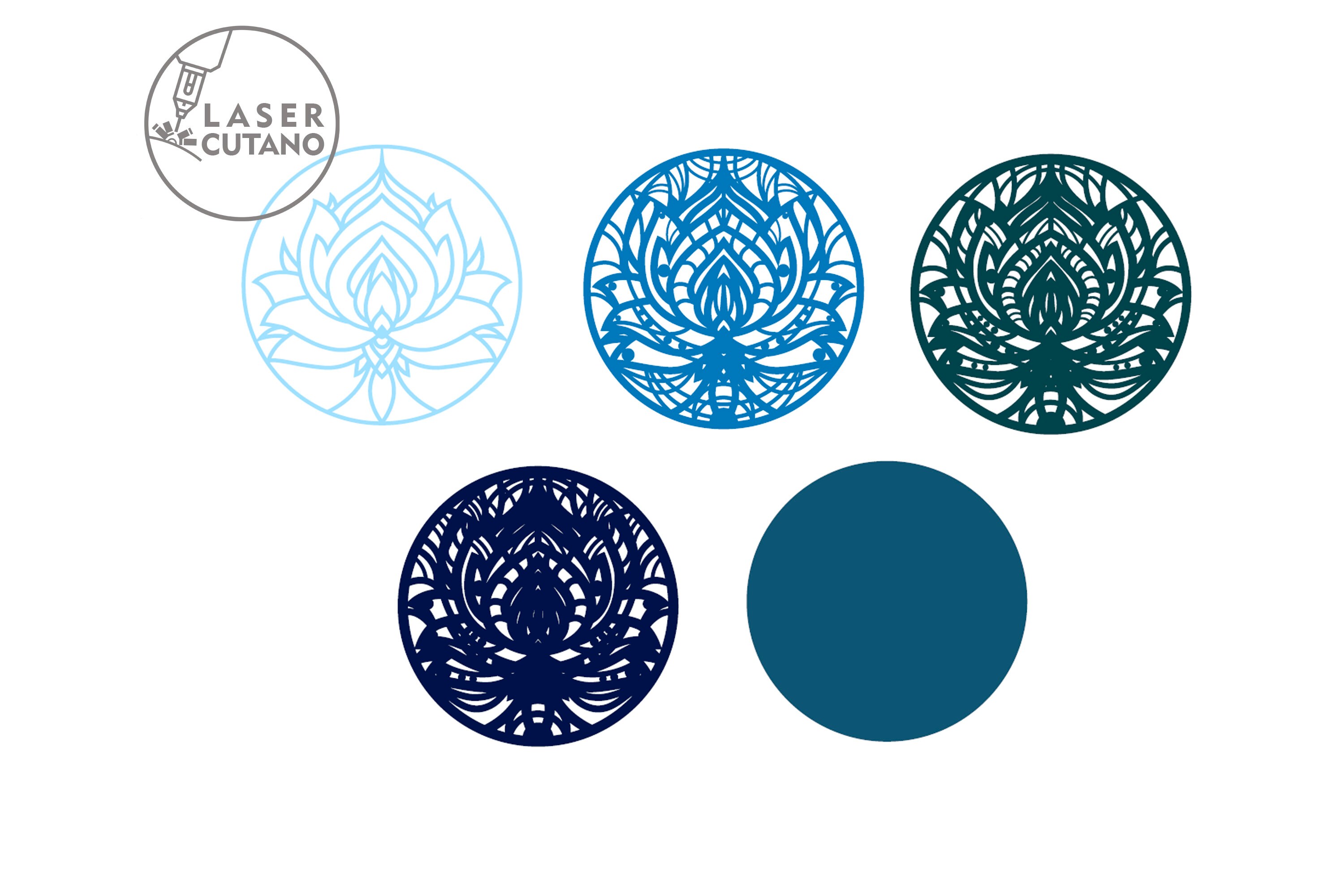 Multilayer Mandala Laser Cut Files Lotus Laser Cut - Etsy