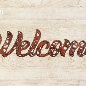 Laser Cut Files - WELCOME - Laser Cutting, Lettering Laser Cut, Laser ...