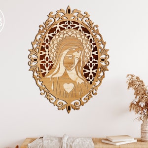 Deva Maria Laser Cut File Religious Svg and Jesus Cross Laser Cut File ...