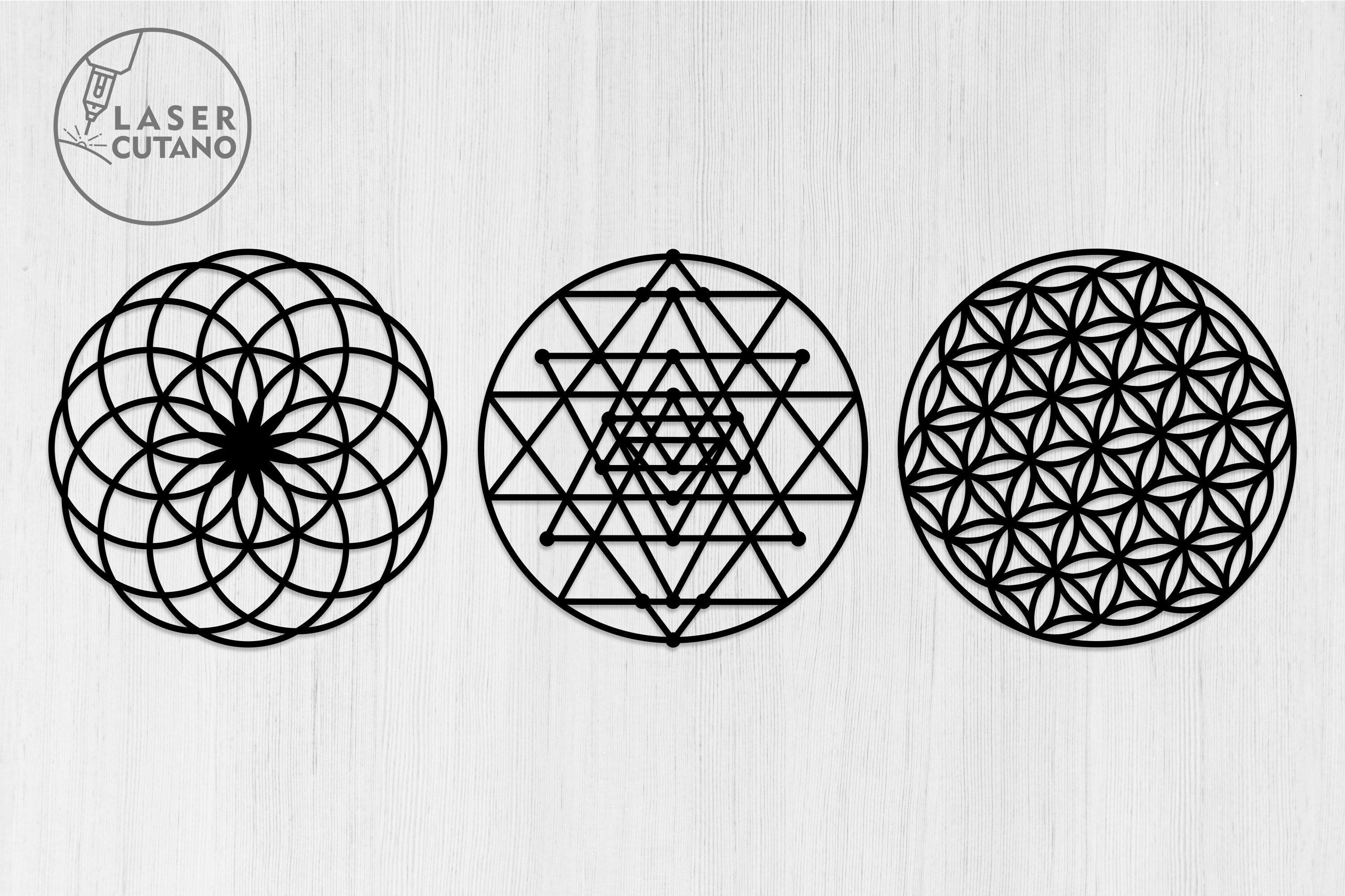 Sacred Geometry Wall Art Laser Cut Files Wooden Laser Cut and - Etsy UK