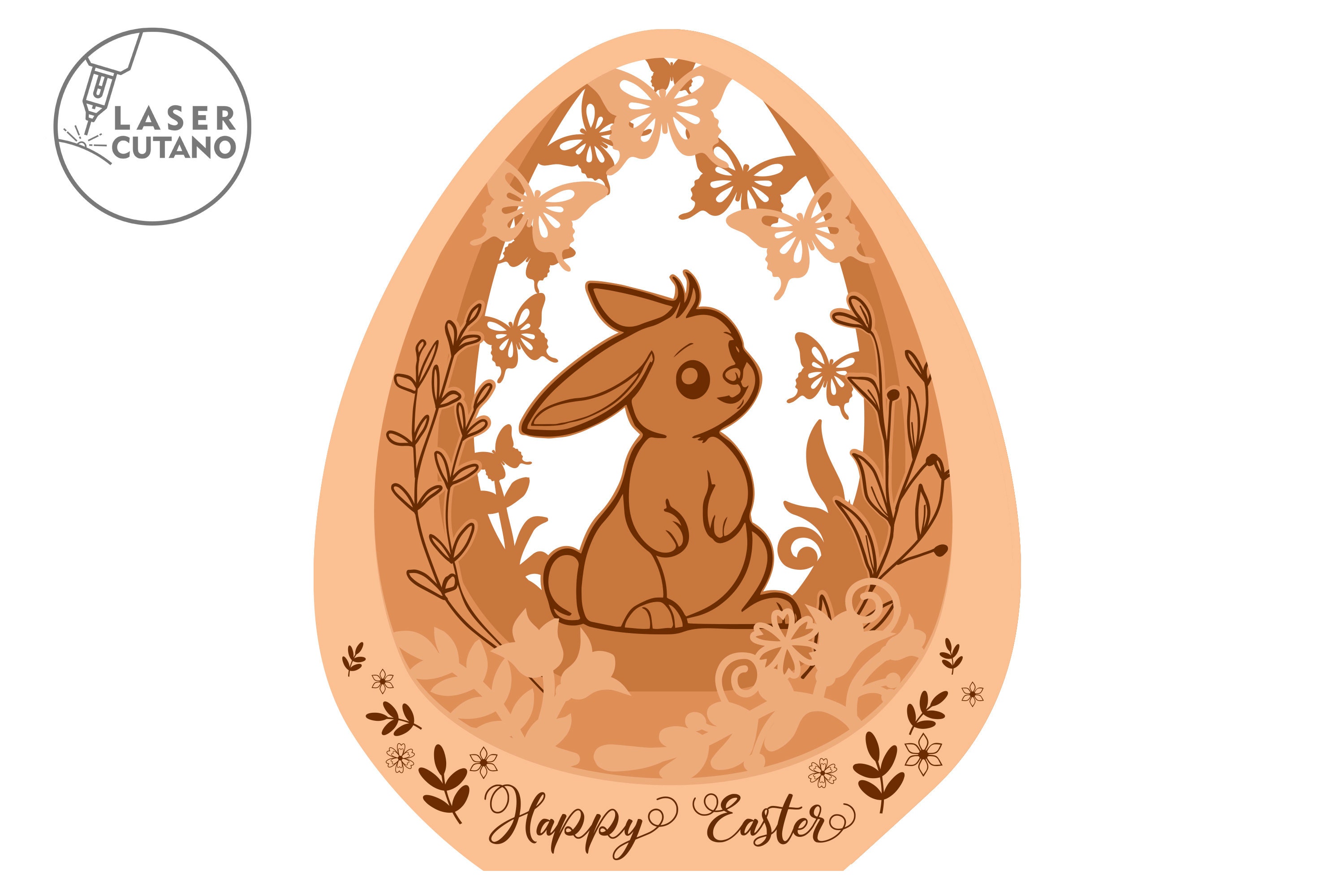 Laser Cut Files EASTER Laser File Svg Layered and 3d Svg File - Etsy