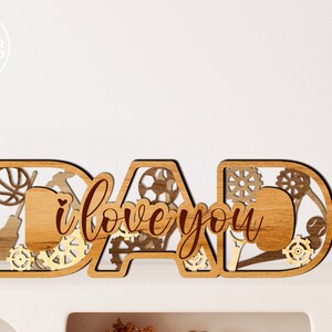DAD Laser Cut File Svg Father Day Gift and Father Svg File, Father's ...