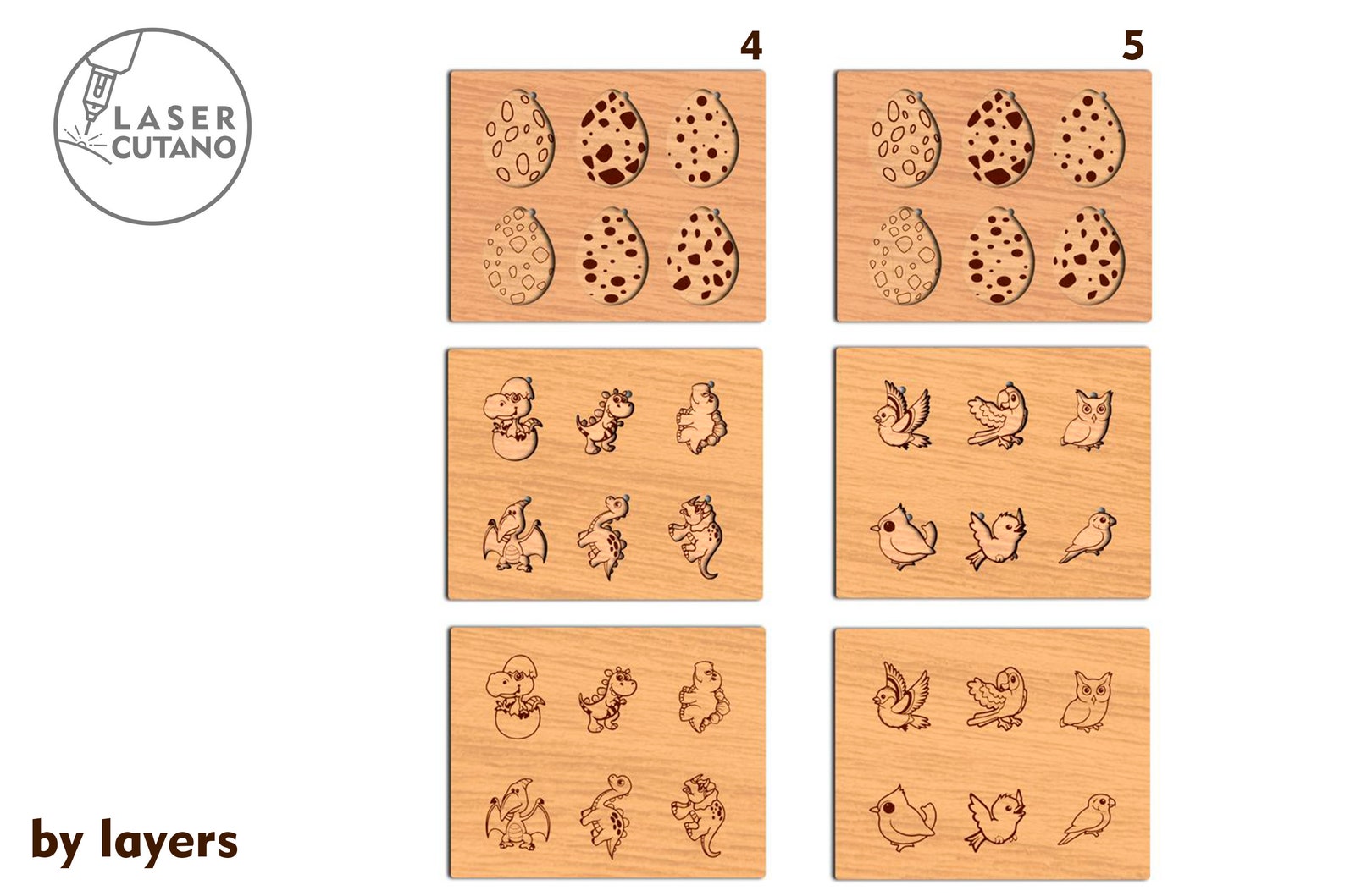 Kids PUZZLE Laser Cut File Svg Dxf Template and Cnc File - Etsy