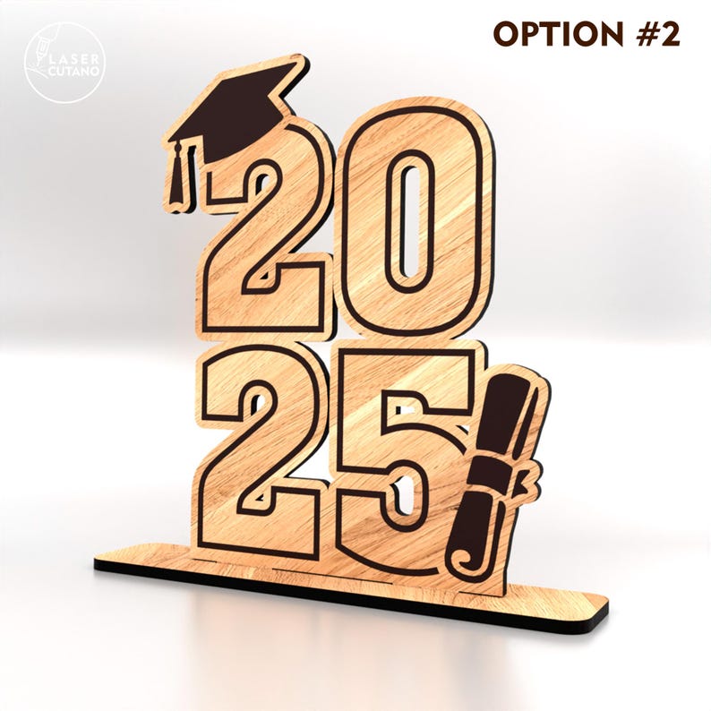 Graduation Laser Cut File, Grad Laser Cutting Template, Personalized ...