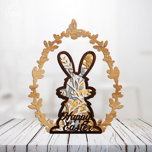 EASTER Laser Cut Files Svg Easter Rabbit Dxf File and Easter Dxf File ...